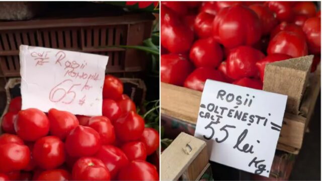 Prețuri mari la primele roșii românești